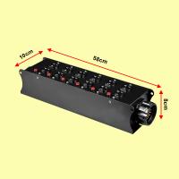 China Socapex 19pin Steel Power Box to 12 Way Edisons Low Voltage Power Distribution Equipment for sale