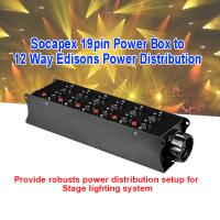 China SOCAPEX Steel Power Distro Box 19Pin to 3 Phase Breakout Edisons Low Voltage Power Distribution Equipment for sale