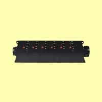 China SOCAPEX 19-Pin Input to 12-Way Rack Mount Steel Power Distribution Box for Stage DJ Lighting Equipment for sale