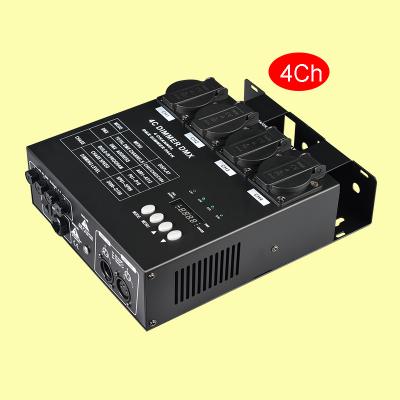 China 4-Channel DMX Dimmer Pack with 1000W/Channel LCD Display Nebula Connection for Smart Lighting High-Efficiency Control for sale