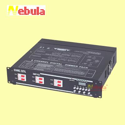 China NEBULA 6CH Channel Digital DMX Outlet Switch Control Socket Dimmer Pack for Bulb Lights for sale