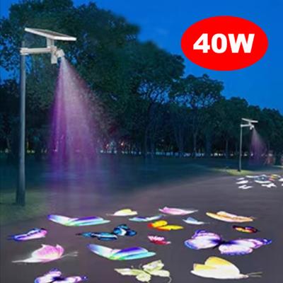 China 40W LED Outdoor Solar Gobo Projector Light IP65 Waterproof for Park & Landscape Projection for sale