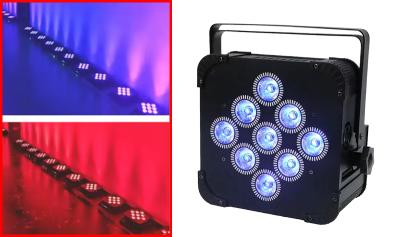 China Wedding Party 9x18w LED  Wireless Battery Power, Charging and Wireless RGBWA-UV 6-in-1 Par Stage Light for sale