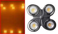 China 4pcs of 100w 4 Eye COB LED Warm White Audience Panel Stage Blinder Light COB LED Blinder for sale