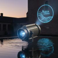 China Waterproof IP65 300W  Floating Custom Gobo Projector Light Outdoor Building Advertising Light for sale