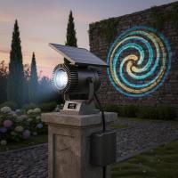 China 60W Solar LED Logo Projector Light with Rotating Gobo for Outdoor Advertising & Scenic Spots for sale