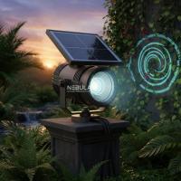 China Nebula 40W 60W Solar Energy Projector System Gobo Outdoor IP67 Waterproof Light Solar Projector for sale