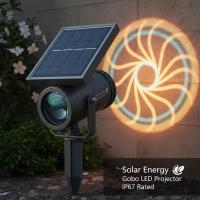 China Solar Energy Gobo LED Projector IP67 Rated Lighting Via Solar for sale
