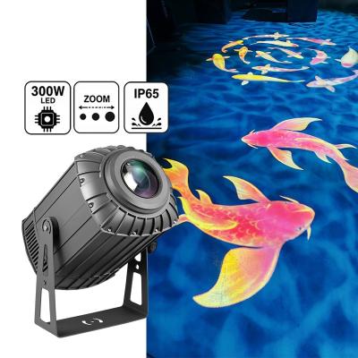 China 300W LED Water Ripple Gobo Projector with Motorized Zoom for sale