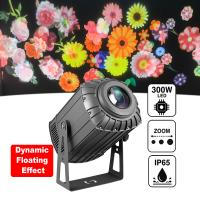 China 300W LED Zoom Gobo Projector Outdoor Waterproof Dynamic Floating Effect Light for sale