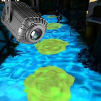 China Outdoor 300W Water Wave Gobo Projector for Theme Parks for sale