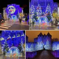 China Outdoor 300W LED Snow Falling Gobo Projector Zoom Waterproof Landscape Light for sale