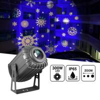 China Outdoor 300W LED Snow Falling Gobo Projector Zoom Waterproof Landscape Light for sale