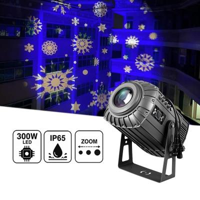 China 300W LED Zoom Snow Falling Projector Outdoor Gobo Light Christmas Decor IP65 for sale