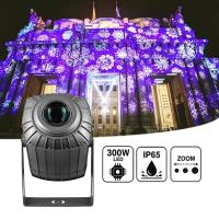 China 300W LED Outdoor Snow Effect Gobo Projector Zoom Waterproof Stage Event Light for sale