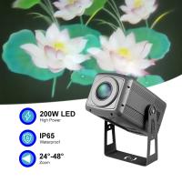 China 200W Outdoor LED Projector Ripple Floating Zoom Gobo Dynamic Waterproof IP65 for sale