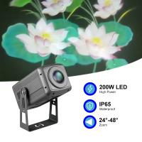China 200W LED Outdoor Gobo Projector IP65 Zoom Ripple Floating Stage Lighting for sale