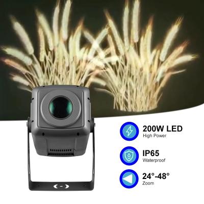 China 200W LED Outdoor Ripple Floating Gobo Projector Zoom Dynamic Lighting IP65 for sale