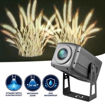 China 100W LED Outdoor Ripple Floating Gobo Projector Zoom Landscape Light IP65 for sale