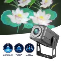 China 100W LED Zoom Outdoor Gobo Projector Ripple Floating Commercial Light IP65 for sale