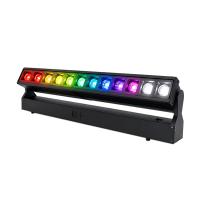 China 12x40W RGBW 4in1 LED Stage Moving Bar Light DMX512 Wash LED Beam Bar Fixture for sale