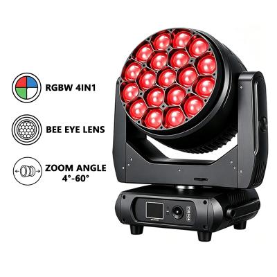 China 19X40W LED Pixel Bee Eye Moving Head Light with Wash Beam Effects for sale