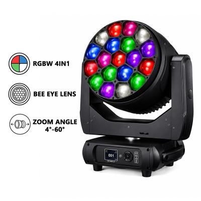 China 19X40W LED Zoom Bee Eye Wash Moving Head Light Pixel Stage Lighting for sale