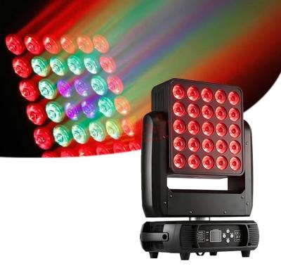 China 25x12W RGBW LED Matrix Moving Head Light Pixel Mapping Effect Fixture for sale