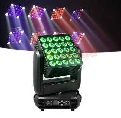 China 25x12W RGBW 4in1 LED Moving Head Matrix Light Professional DMX Control for sale