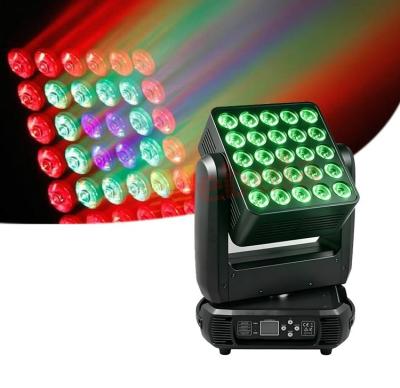 China 25x12W RGBW 4in1 LED Matrix Moving Head Light Pixel Mapping DMX Fixture for sale