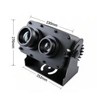 China 60W LED Outdoor 2in1 Christmas Gobo Projector Snowflake Pattern Light for sale