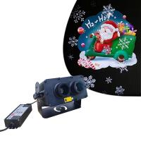 China 60W LED Outdoor Christmas Projector Snowflake Gobo Light 2in1 Holiday Lamp for sale