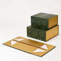 China Embossed Magnetic Closure Gift Box Portable Folding Magnetic Gift Box for sale