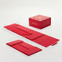 China Craft Magnetic Rigid Boxes Printed Pink Luxury Folding Packaging Space Saving for sale