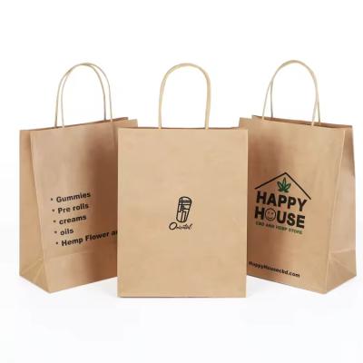 China Brown White Black Craft Shopping Paper Bag Matte Lamination High Capacity For Secure Storage for sale