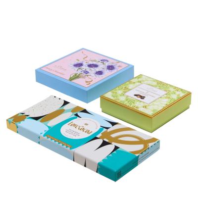 China Beautifully Paper Gift Box Chocolate Packaging Box With Top And Bottom Covers for sale