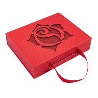 China Handheld Cosmetics Packaging Box Luxury Hollowed Out UV Protection Moisture Proof for sale