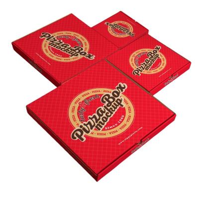 China Flip Cover Food Packaging Box Corrugated Pizza Box With Customizable Printed Logo for sale