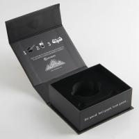China Black Card Custom Logo Packaging Box High End Magnetic Flip High Density for sale
