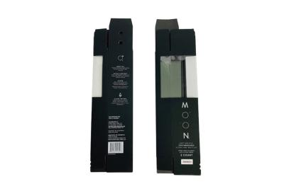 China Customizable Dustproof Data Cable Storage Box Black Cardboard Surface Hot Stamping for sale