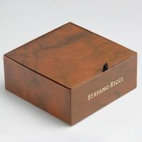 China Luxury Electronic Product Packaging Wood Grain Flip Lid Gift Box With Hand Pulled Ribbon for sale