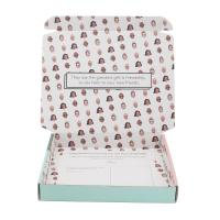 China White Cardboard Custom Clothing Packaging One Piece Flip Top Gift Box With Interior Lining for sale