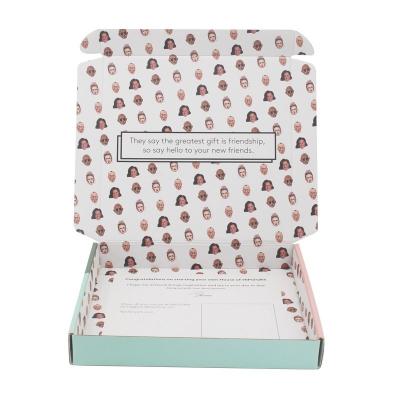 China White Cardboard Custom Clothing Packaging One Piece Flip Top Gift Box With Interior Lining for sale