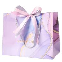 China Customized Logo Printed Gift Bags High End For Jewelry Or Skincare Products for sale