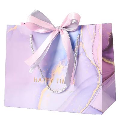 China Customized Logo Printed Gift Bags High End For Jewelry Or Skincare Products for sale