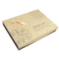 China Customized Ribbon Luxury Gift Box Eco Friendly With Top And Bottom Covers for sale