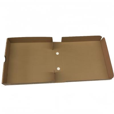 China Customized Corrugated Pizza Box Flip Cover Lightweight And Space Saving for sale