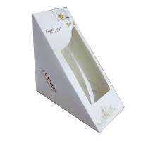 China Customized Food Packaging Box Small Batch Printing Window Sandwich Paper Box for sale