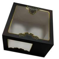 China Customized Food Packaging Box Small Batch Printing Window Sandwich Paper Box for sale