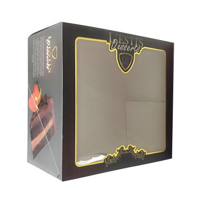 China Customized Food Packaging Box Small Batch Printing Window Sandwich Paper Box for sale
